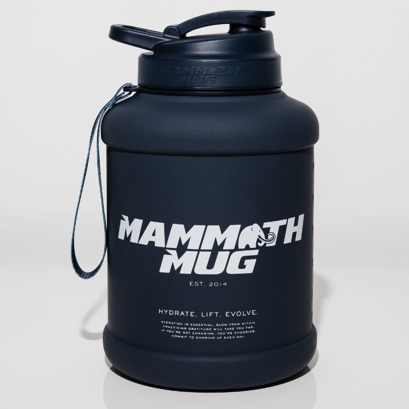 Mammoth Mug 2.5L Water Bottle – Wide Mouth, BPA-Free Tritan – Midnight